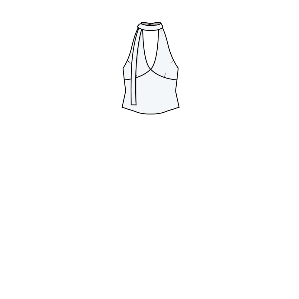 HALTER TOP SEWING PATTERN (PDF) – Puff and Pencil