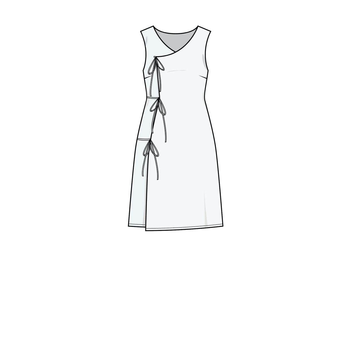 CROSSOVER DRESS (PDF) – Puff and Pencil